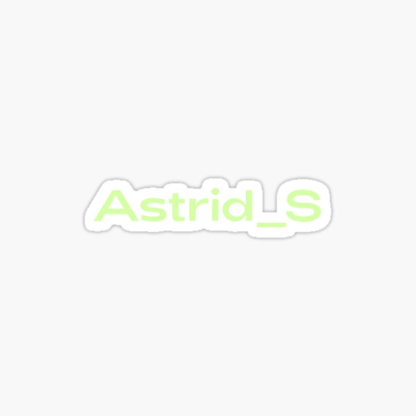 "Astrid S logo" Sticker for Sale by MoonAndMemories | Redbubble