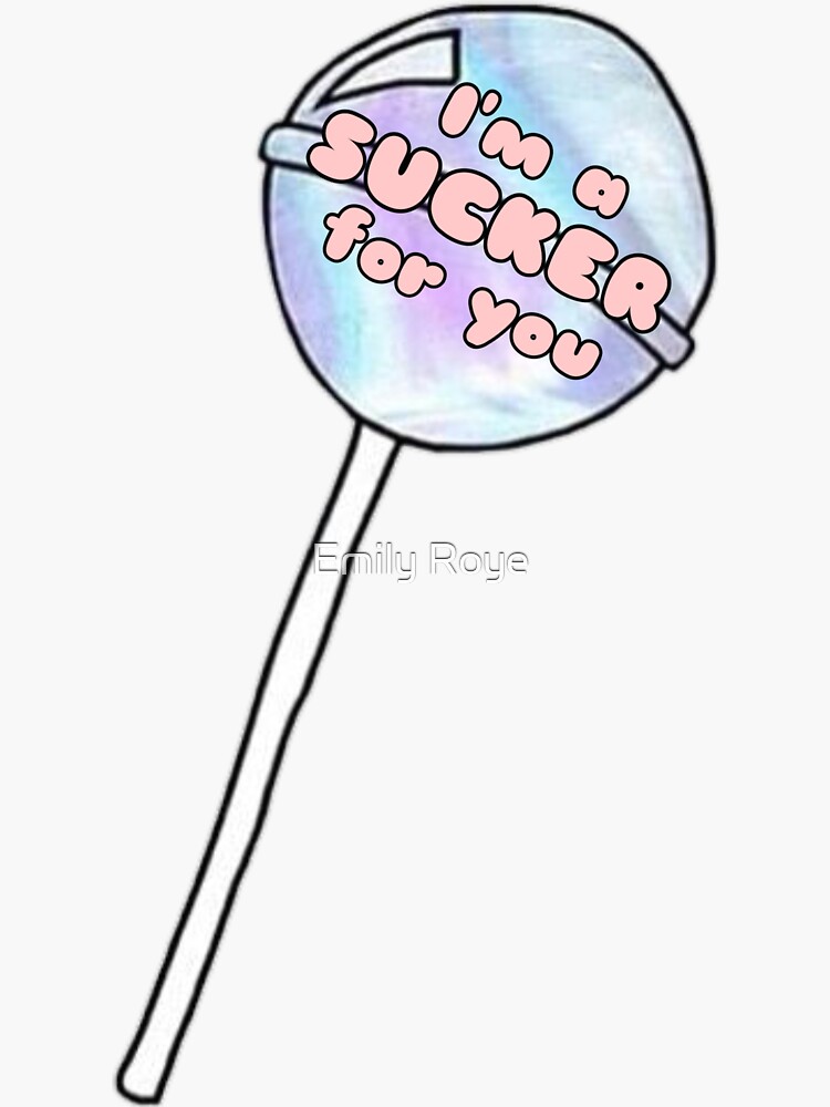 "Sucker" Sticker for Sale by emilynicole718 | Redbubble