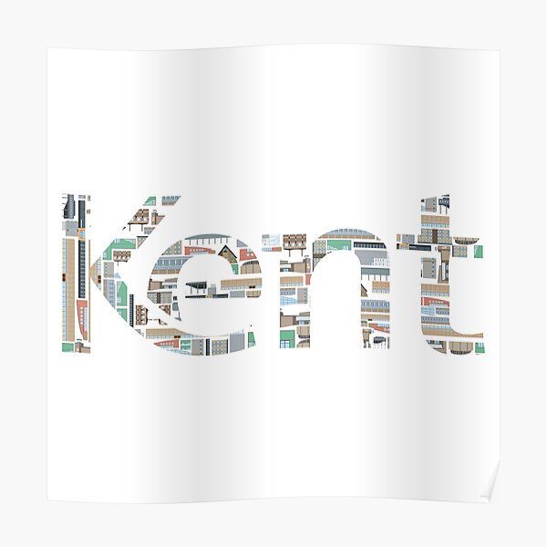 "University of kent buildings logo" Poster for Sale by am-mantilla2156 ...