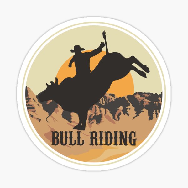 Bull Riding Stickers | Redbubble