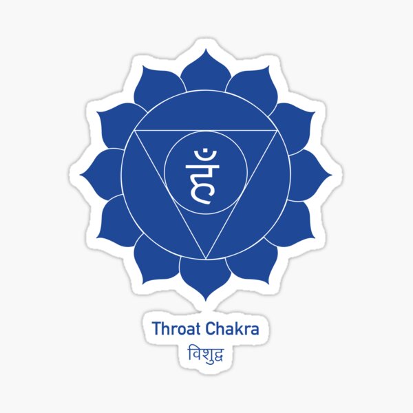 "Throat-Chakra" Sticker by GoldenStrokes | Redbubble