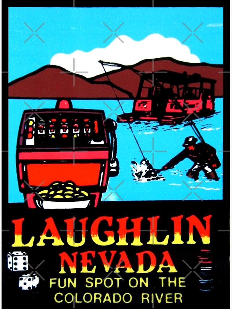 "Laughlin Nevada Vintage Travel Decal" Sticker for Sale by hilda74 ...