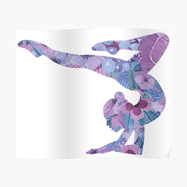 "Artistic rhythmic gymnast of spring flowers" Poster by alenalem ...