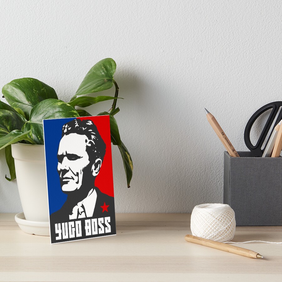 "Yugo Boss - Josip Broz Tito" Art Board Print for Sale by skaldique-su ...