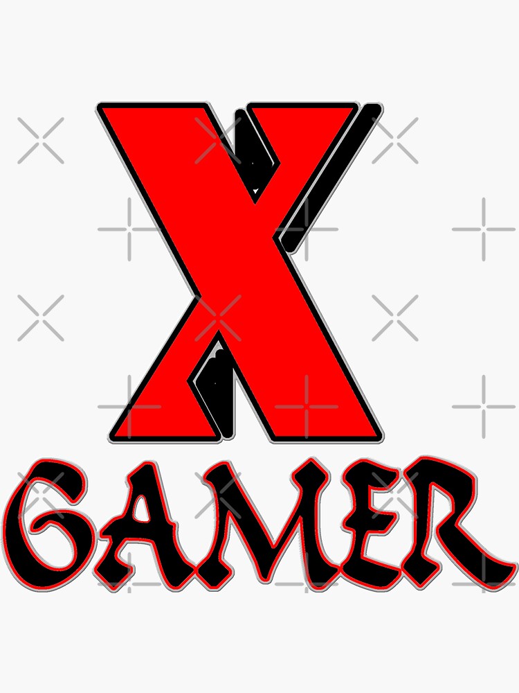 "X Gamer" Sticker for Sale by Ellesson | Redbubble