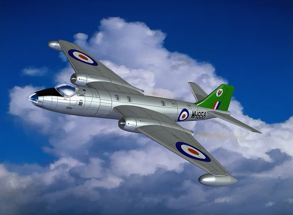"In Her Pomp: English Electric Canberra B6 aircraft painting" by ...