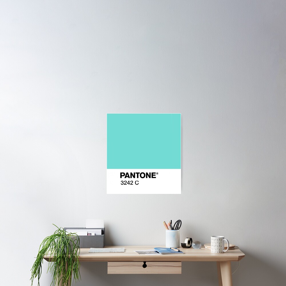"Pantone 3242 C" Poster for Sale by unabeara | Redbubble