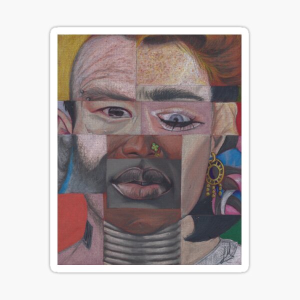 "multicultural" Sticker by Jimmydean39 | Redbubble