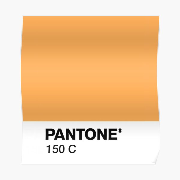 "Pantone 150 C" Poster for Sale by unabeara | Redbubble