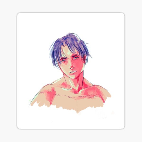 "Levi Ackerman in pink shades" Sticker for Sale by ariel-warukunai ...
