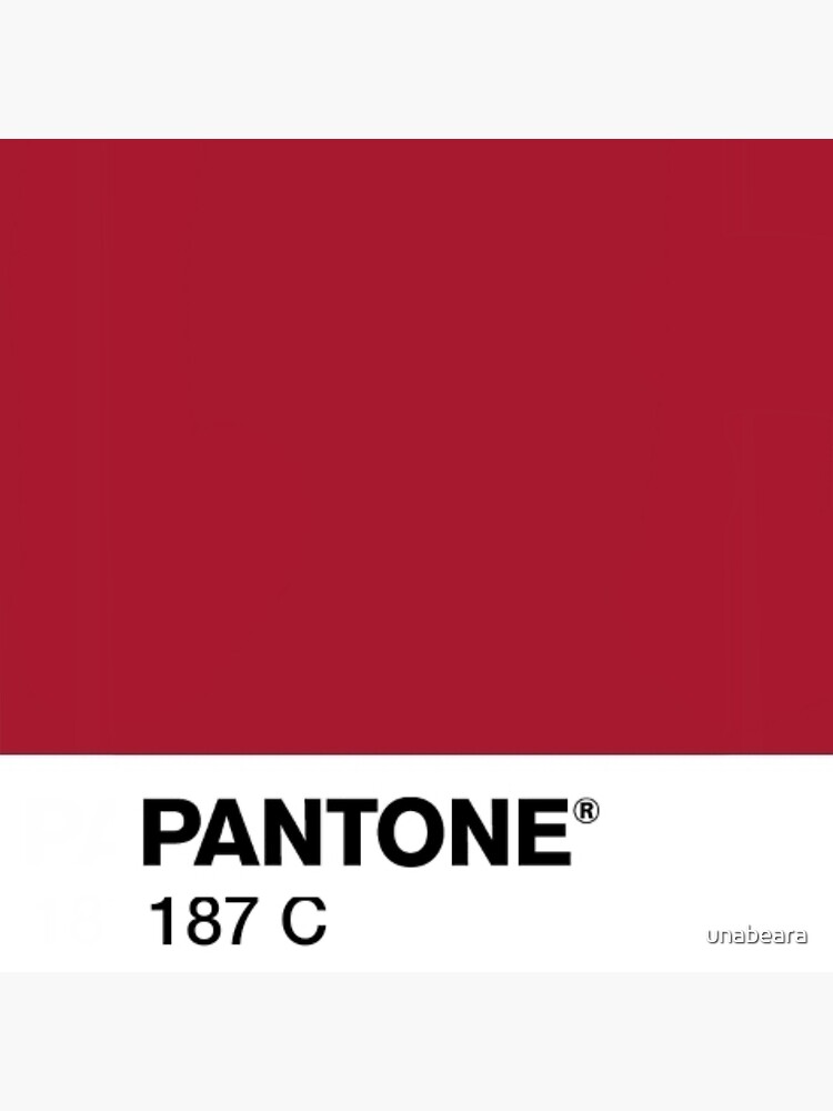 "Pantone 187 C" Art Board Print for Sale by unabeara | Redbubble