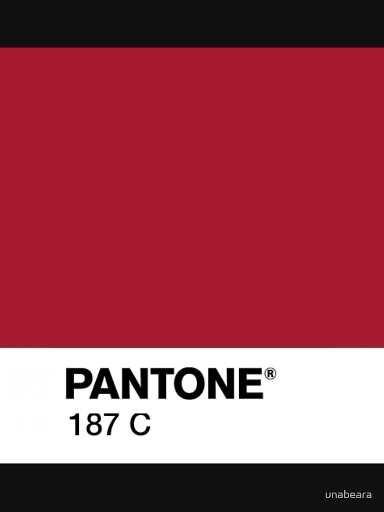 "Pantone 187 C" Essential T-Shirt for Sale by unabeara | Redbubble