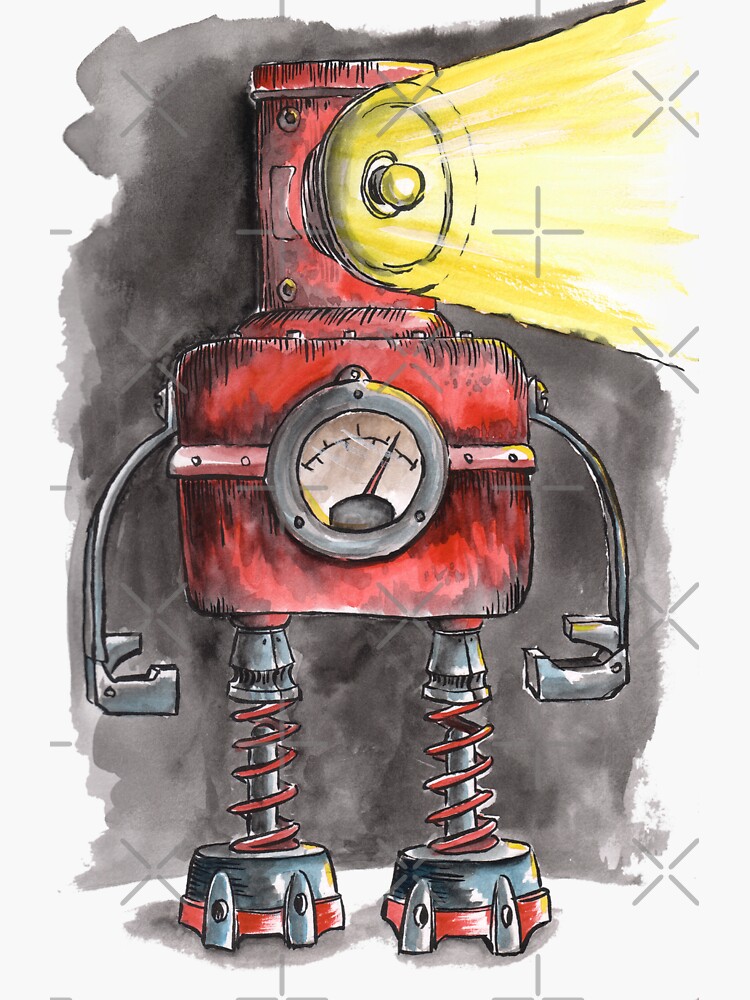 "Little Light bot" Sticker for Sale by athertoncustoms | Redbubble