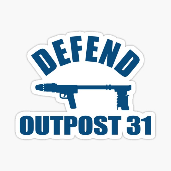 "Defend Outpost 31" Sticker for Sale by theUnluckyGoat | Redbubble