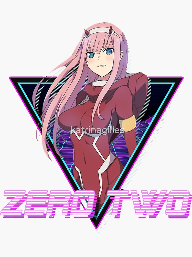 "Zero Two" Sticker for Sale by katrinagilles | Redbubble
