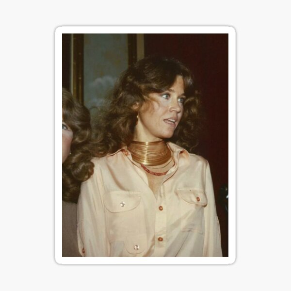 "Jane Fonda " Sticker for Sale by eryn03 | Redbubble
