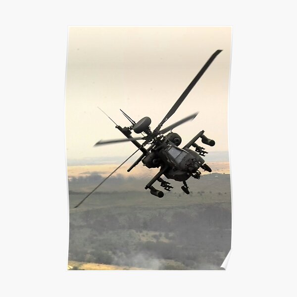 Apache Helicopter Posters | Redbubble