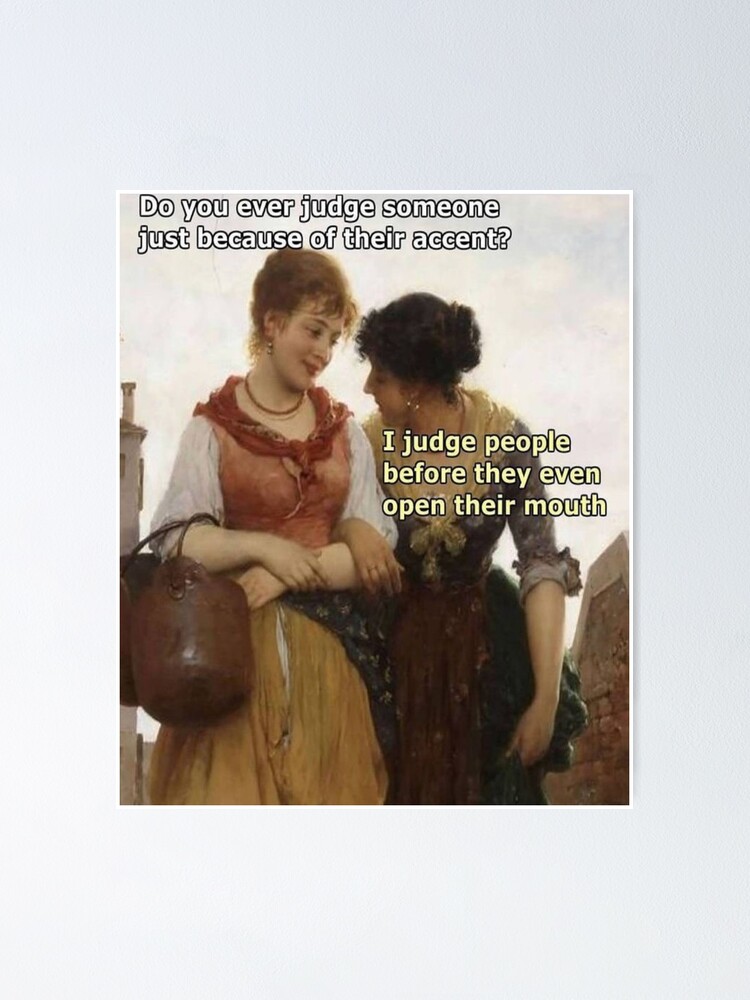 "Vintage meme " Poster for Sale by caitlinwashere | Redbubble