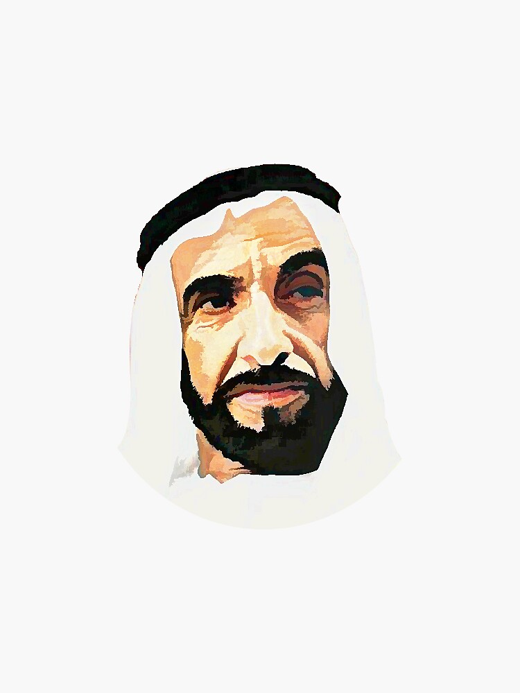 "Sheikh Zayed Mobile Case" Sticker for Sale by Omar Dakhane | Redbubble