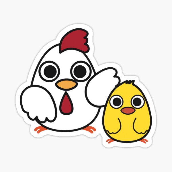 "Cute Chicky" Sticker for Sale by BethLeo | Redbubble