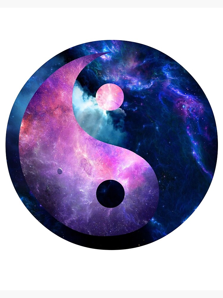 "Galaxy Yin and Yang" Poster by R-E-D | Redbubble