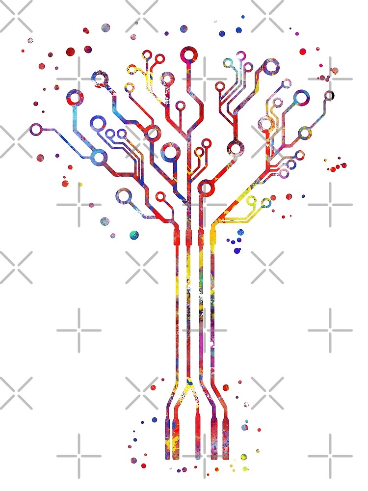 "Circuit board tree, circuit board print, circuit board, circuit board ...