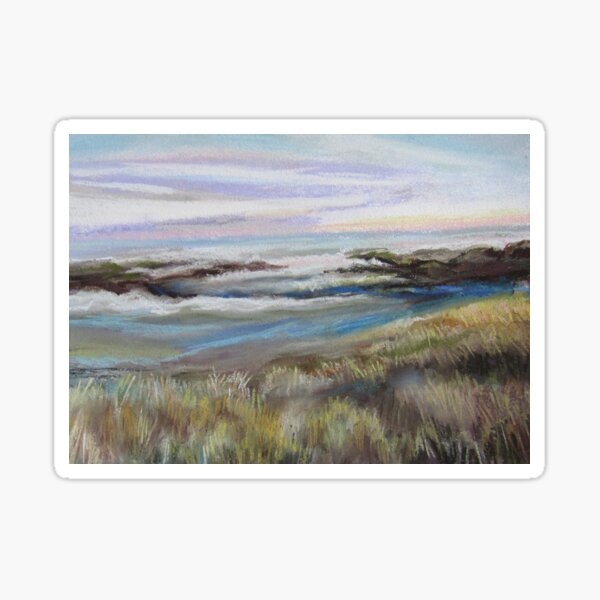 "Ocean Marshes" Sticker by JeanBFitzgerald | Redbubble