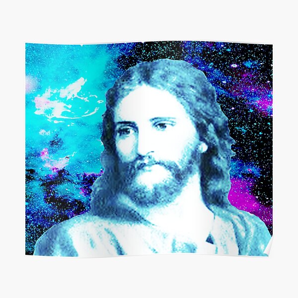 "Jesus in Blue" Poster for Sale by TinaMancusi | Redbubble