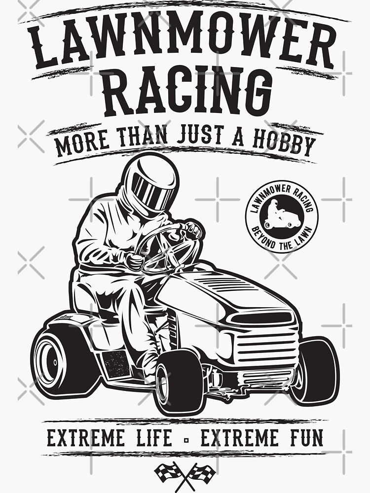 "Lawnmower Racing Hobby" Sticker for Sale by offroadstyles | Redbubble