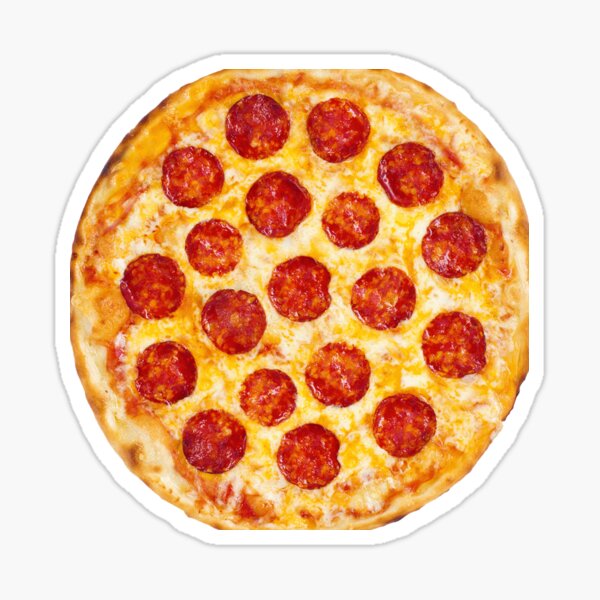 "PEPPERONI PIZZA" Sticker for Sale by IMPACTEES | Redbubble