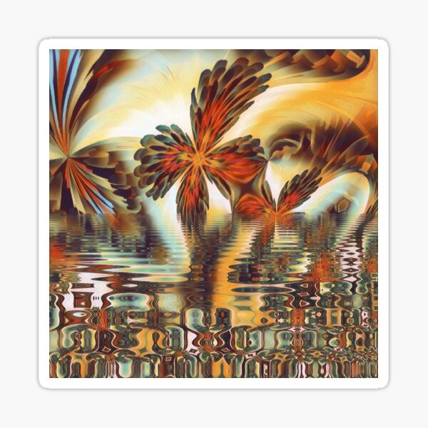 "Autumn on the Green Planet Utopia " Sticker for Sale by BeaMay | Redbubble