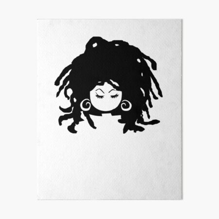 "Natural Hair for Black Women Dreadlock Locs Queen" Art Board Print by ...