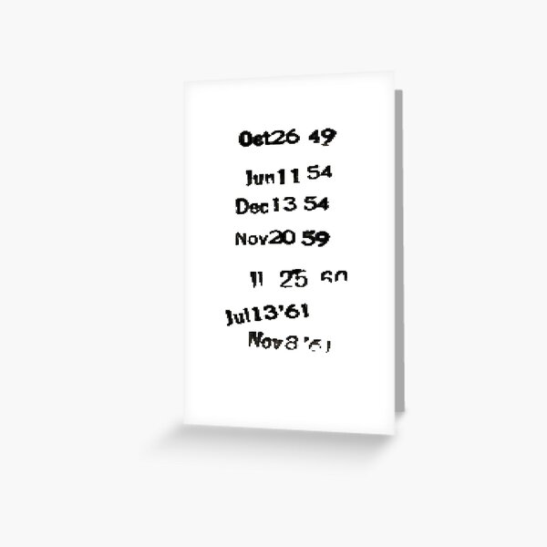 "Library Stamp Due Date Card Design 4" Greeting Card for Sale by ...