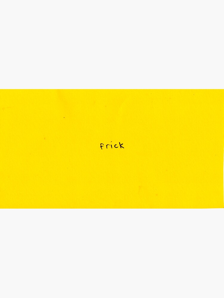 "frick" Sticker for Sale by EliKaliski | Redbubble