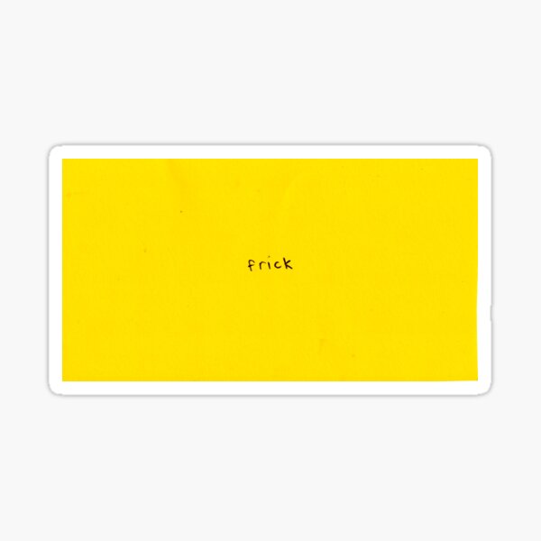 "frick" Sticker for Sale by EliKaliski | Redbubble