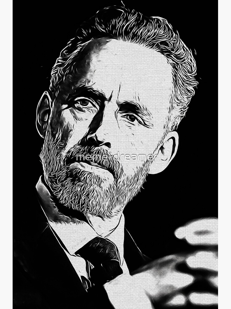 "Jordan Peterson Canvas Print" Poster for Sale by meme-dreamer | Redbubble