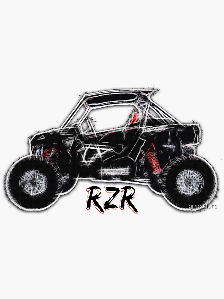 Rzr Turbo S Dynamix Velocity Titanium Sketch Sticker For Sale By Grmcclure Redbubble