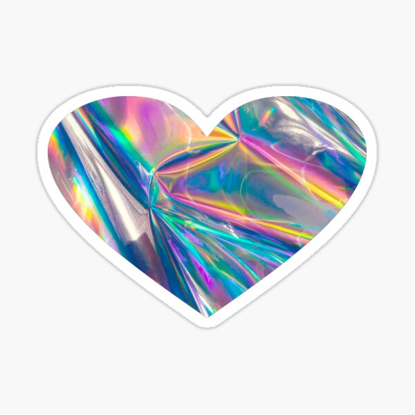 "Holo Heart" Sticker for Sale by Happy-and-Neat | Redbubble