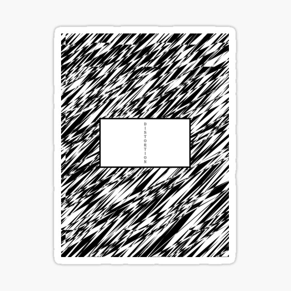 "Distorted Logo Abstract Emotional Funny Realistic Graffiti" Sticker ...