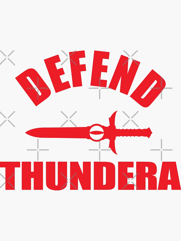 "Defend Thundera" Sticker for Sale by theUnluckyGoat | Redbubble