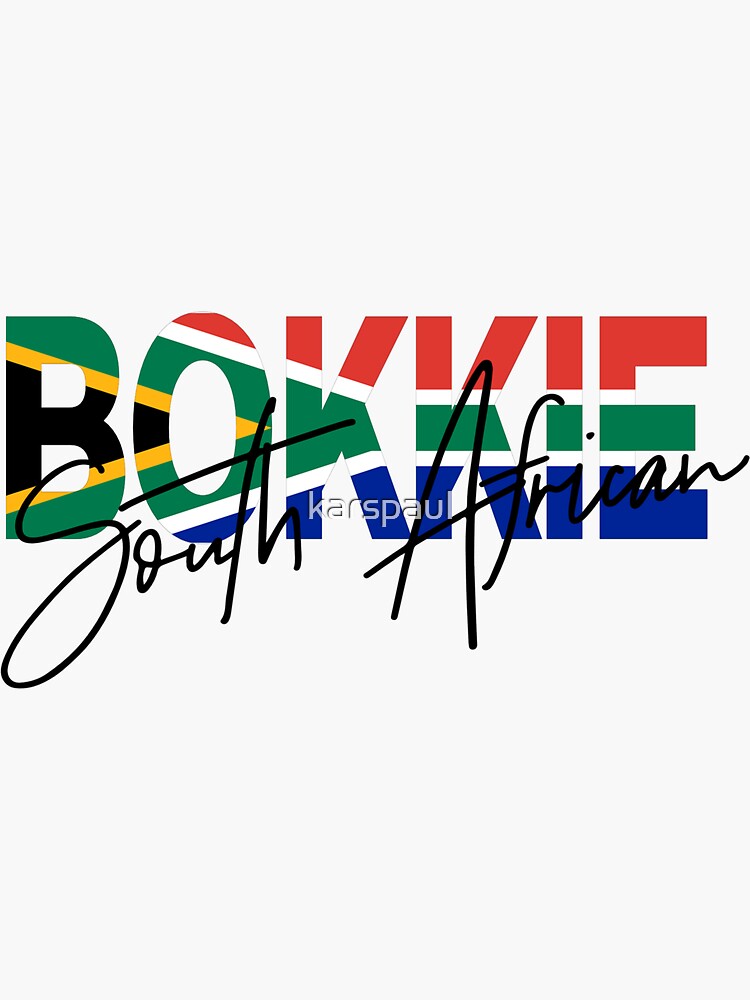 "Bokkie South African " Sticker for Sale by karspaul | Redbubble