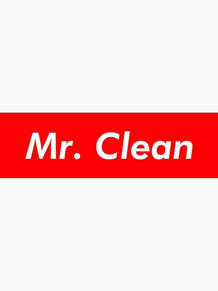 "Mr. Clean" Sticker for Sale by Italiatler | Redbubble