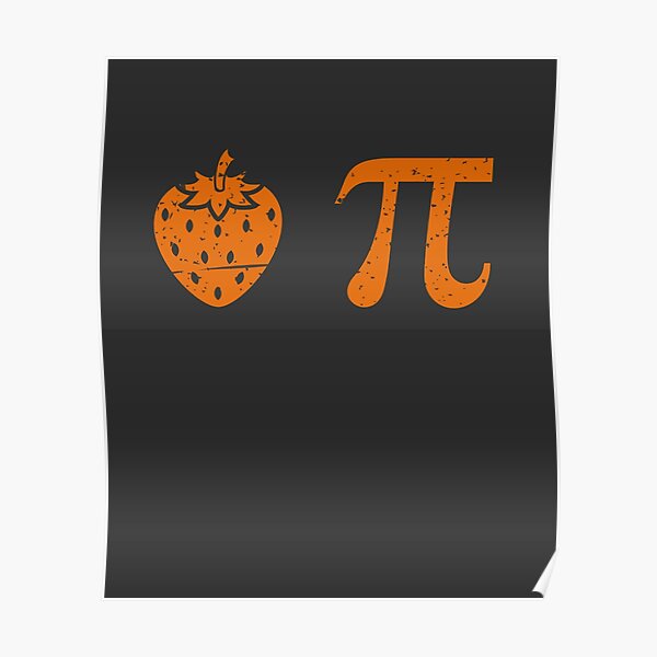Póster «Pi Day - Strawberry Pi Algebra Math Symbol π» de deichmonster ...