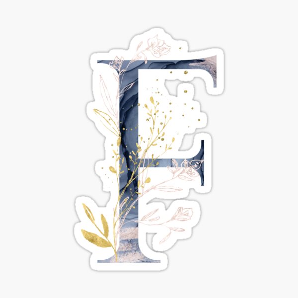 "Decorative Letter F" Sticker by StudioDenmark | Redbubble