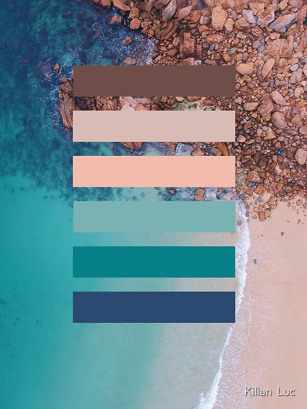 "Beach color palette" by Kilian Luc | Redbubble