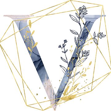"Geometric Decorative Letter V" Sticker for Sale by Alaina Jensen Ltd ...