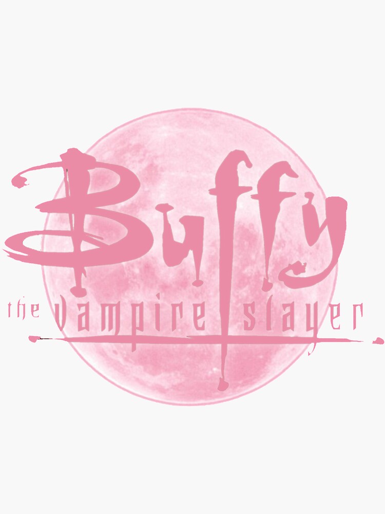 "Buffy Pink Moon" Sticker for Sale by btvsofficial | Redbubble