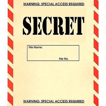 "Secret File" Sticker for Sale by Lawrence Baird | Redbubble