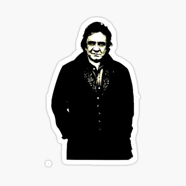 Johnny Cash Stickers | Redbubble