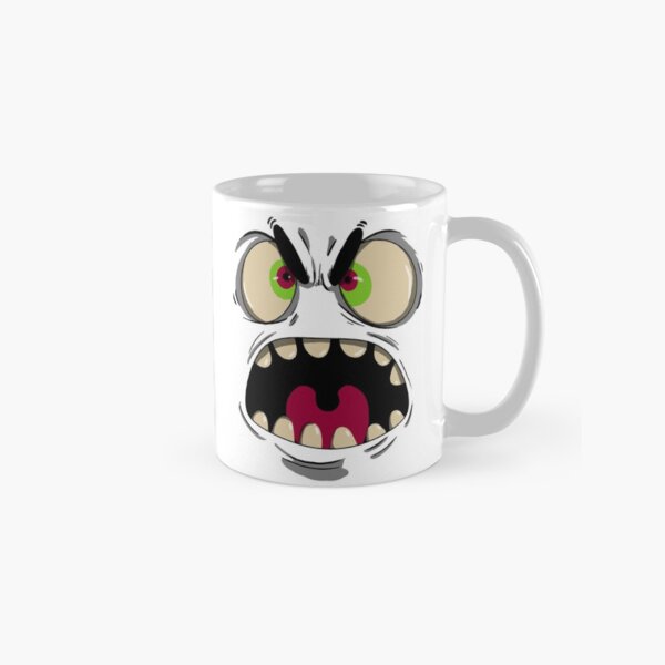 "Cartoon Funny Angry Face" Mug by HogashArtShop | Redbubble